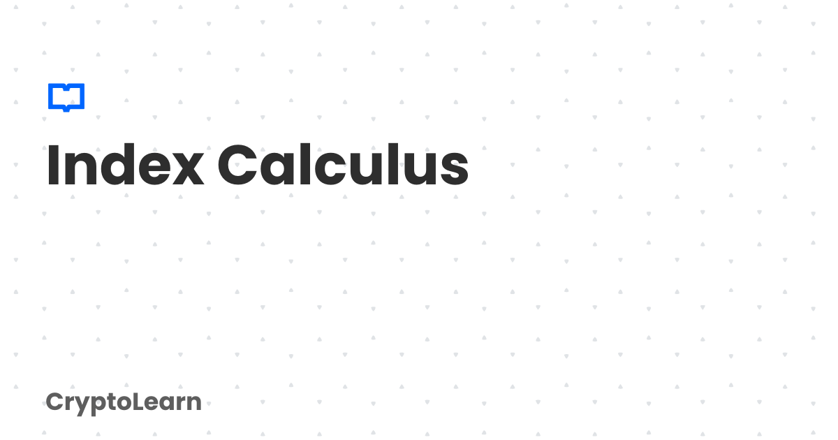 Index Calculus Cryptolearn